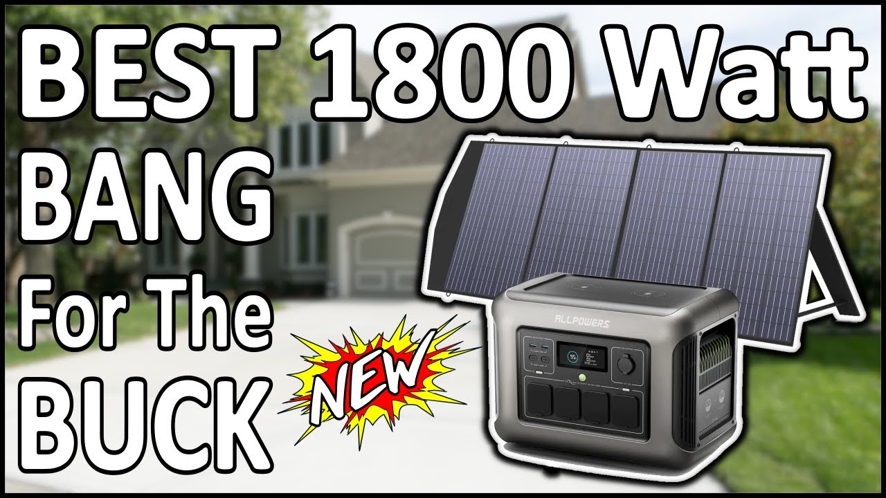 Best 1800w Solar Generator, Power Station, ALLPOWERS R1500, UPS, 200 ...