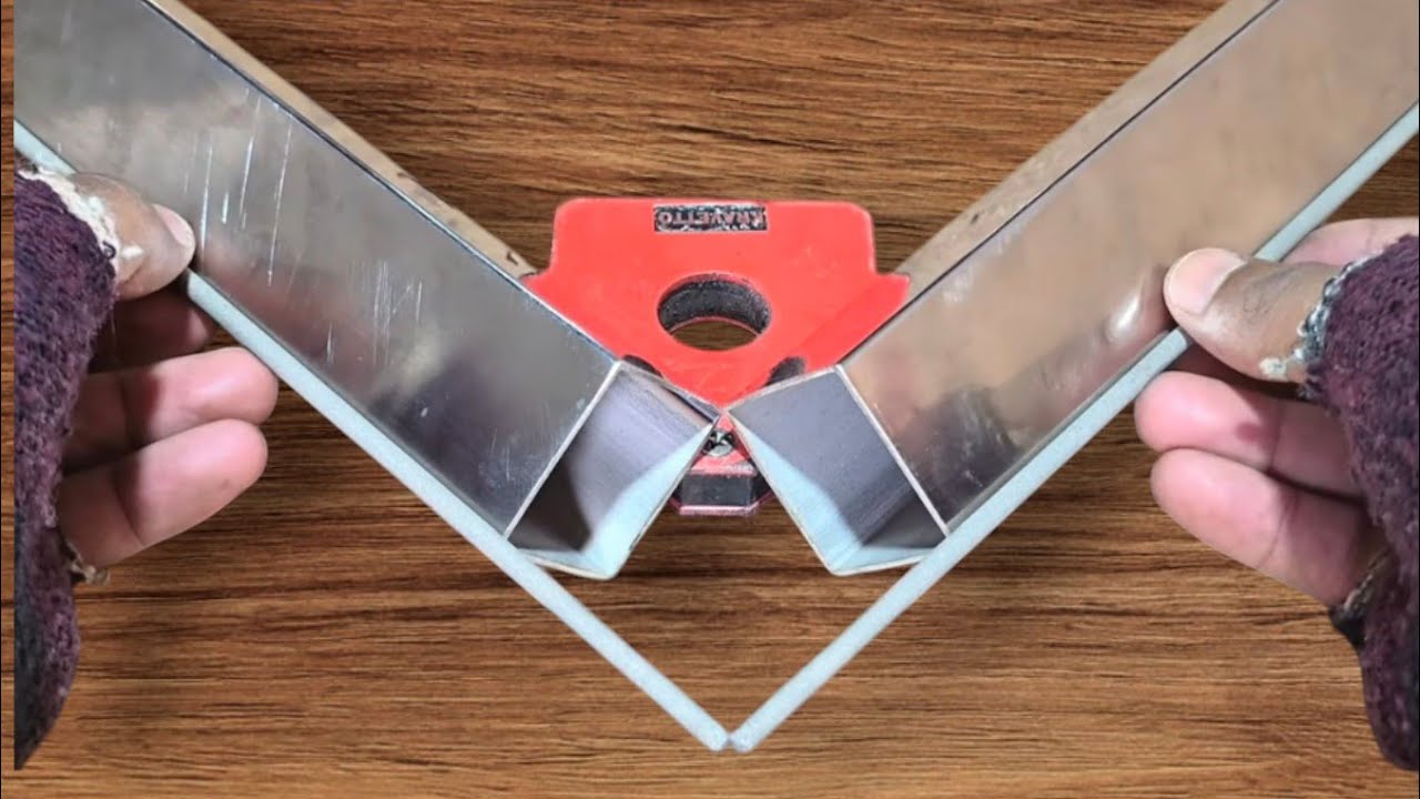 new trick 90 degree precision square tube connection #welding #welder # ...