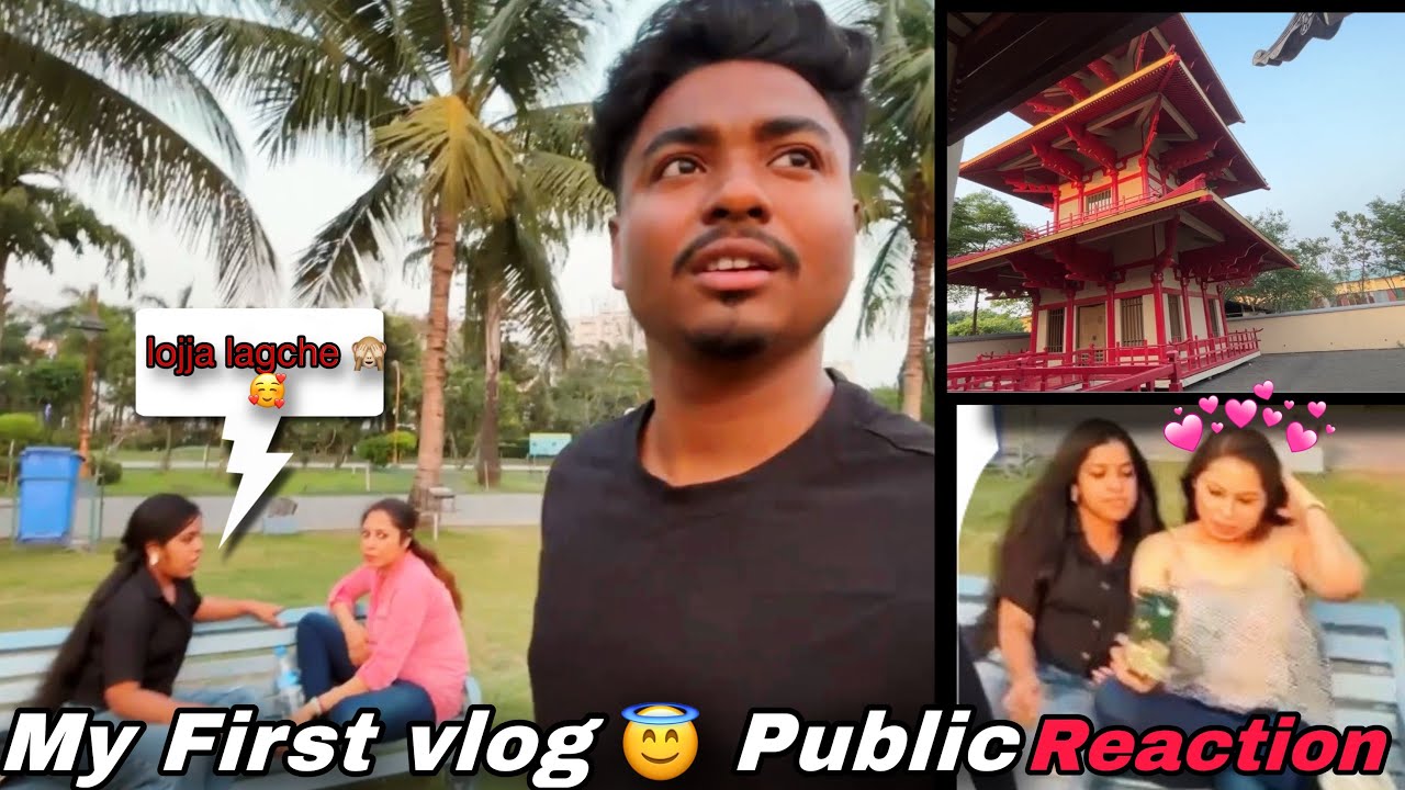 My first vlog😇||Cute girls reaction😍||SANDIP VLOGS - YouTube