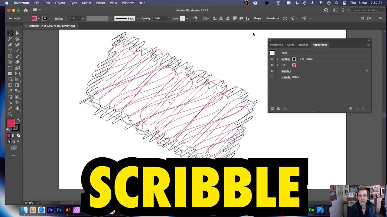 How To Apply Scribble Effect In Illustrator Tutorial | Graphicxtras ...
