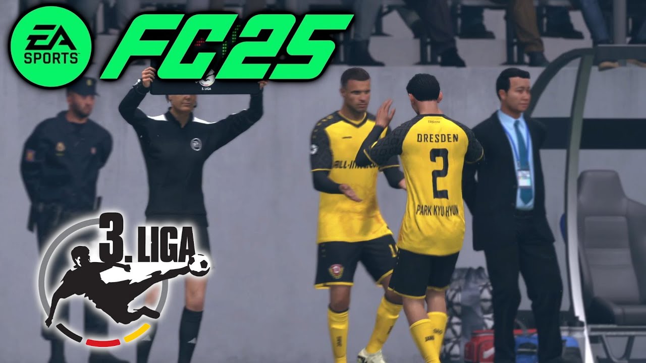 EA Sports FC 25 ⚽Dynamo findet besser ins Spiel...erste Auswechslung ...