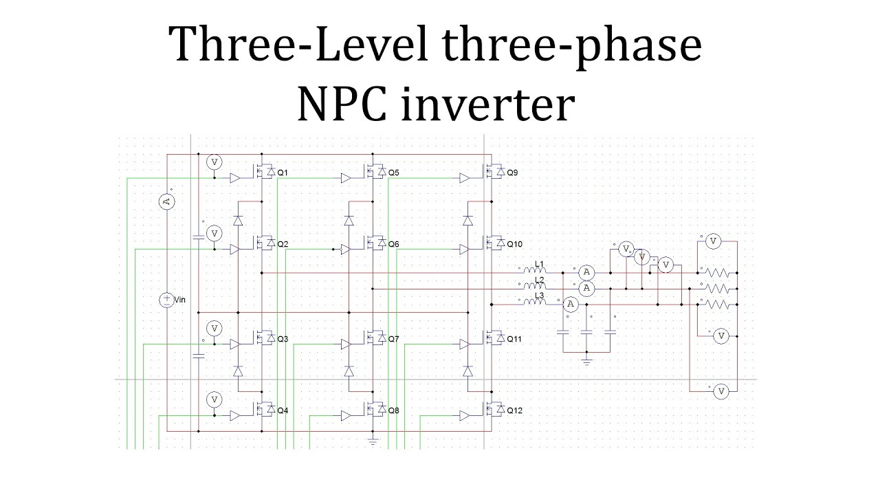 Three-level three-phase NPC inverter. Трирівневий трифазний інвертор з ...