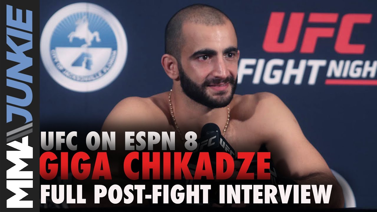 UFC on ESPN 8: Giga Chikadze full post-fight interview - YouTube