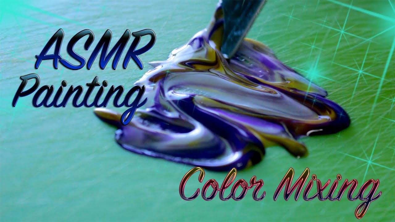 ASMR Painting ( Color mixing) - YouTube