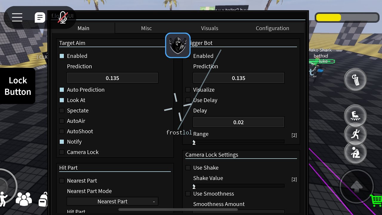 *BEST* DAHOOD MOBILE LOCK GUI (FROST.LOL) (2 TAPS) - YouTube
