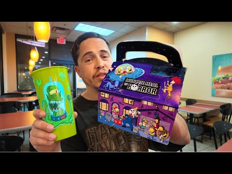 Trying the NEW Jack in the Box x The Simpsons TREEHOUSE OF HORROR Munchie Meal of Horror!