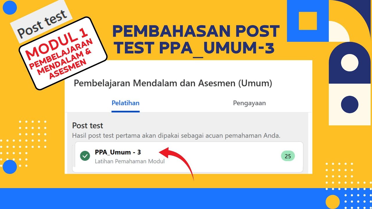 MODUL 1 || PEMBAHASAN POST TEST PPA UMUM 3 - YouTube