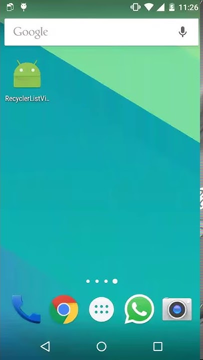 Android ListView using RecyclerView (Material Design) - YouTube