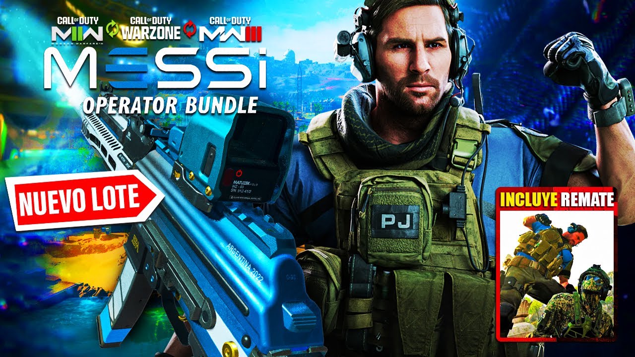 Lote LIONEL MESSI para WARZONE, MW2 Y MW3 (REMATE Y VOZ) - YouTube