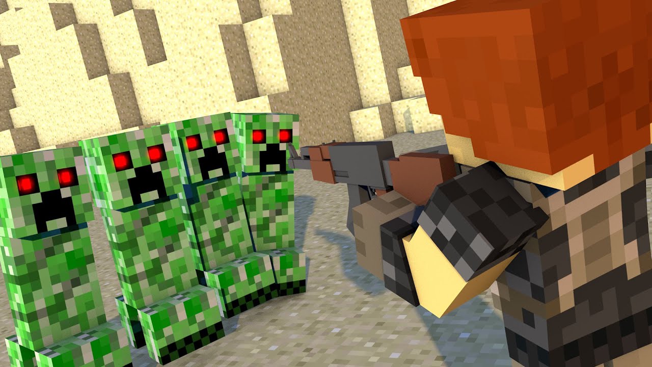 Minecraft Battlefield - Creeper Army Attack !? ( Minecraft Roleplay #3 ...
