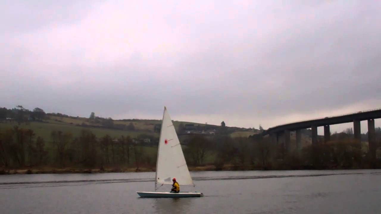April Sailing Dinghy River Tay Perth Perthshire Scotland - YouTube