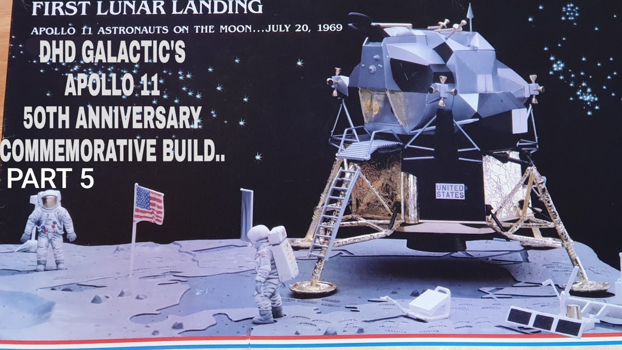 APOLLO 11 MOON LANDING VINTAGE KIT BUILD PART 5,THE MOONSCAPE BUILD ...