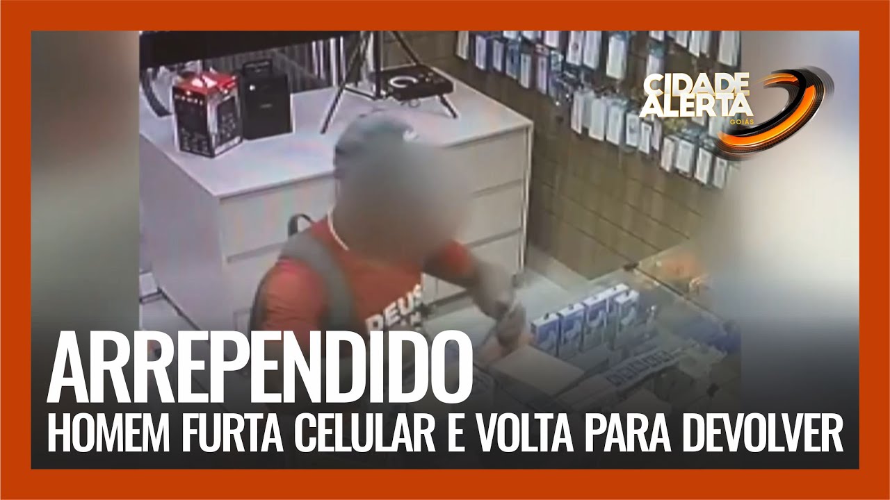 ARREPENDIDO: HOMEM FURTA CELULAR E VOLTA PARA DEVOLVER - YouTube
