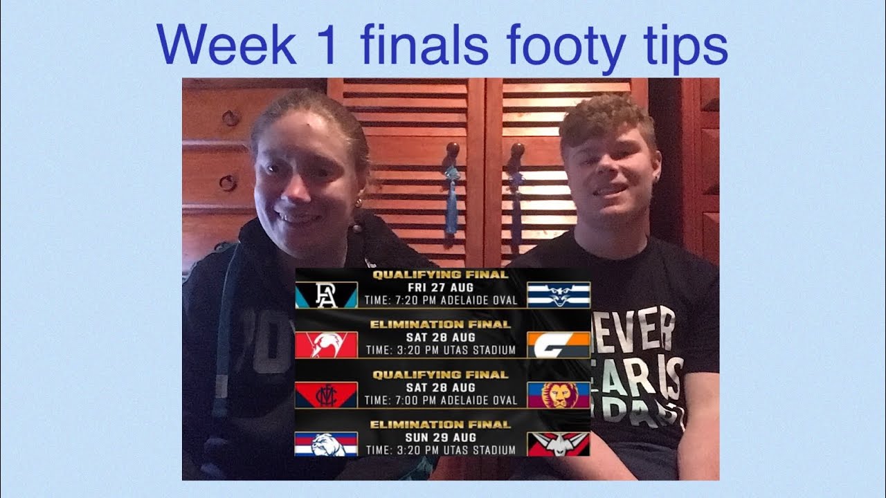 Week 1 AFL Footy Tips and Predictions - YouTube
