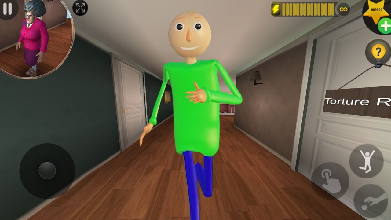Baldi in Special Level New Update on Scary Teacher 3D Mod Game - YouTube