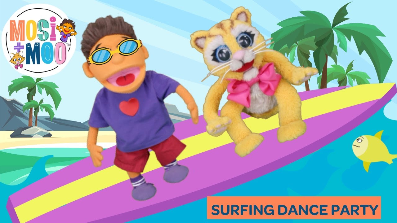 Surfing Dance Party for Kids - Educational Action Video, Fun, Dance to ...
