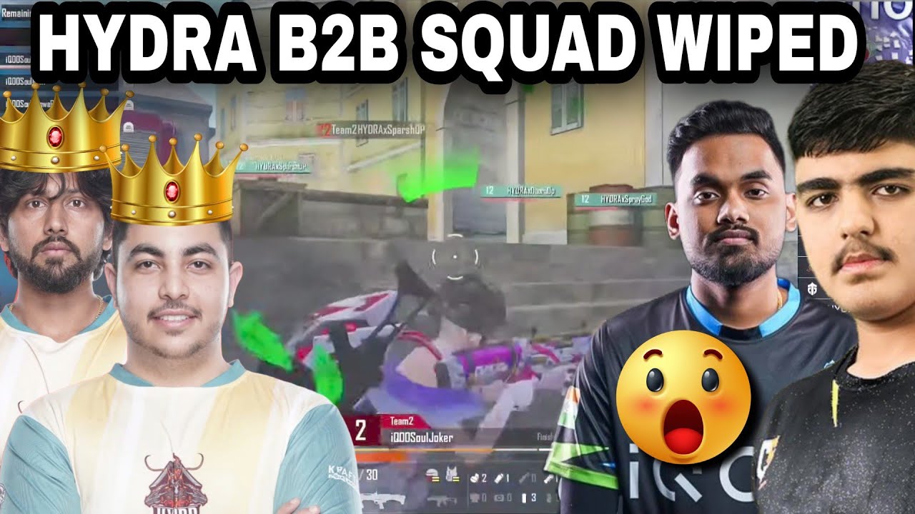HYDRA BACK TO BACK SQUAD WIPED 🐉 | HYDRA VS IQOOSOUL | HYDRA VS CHEMIN ...