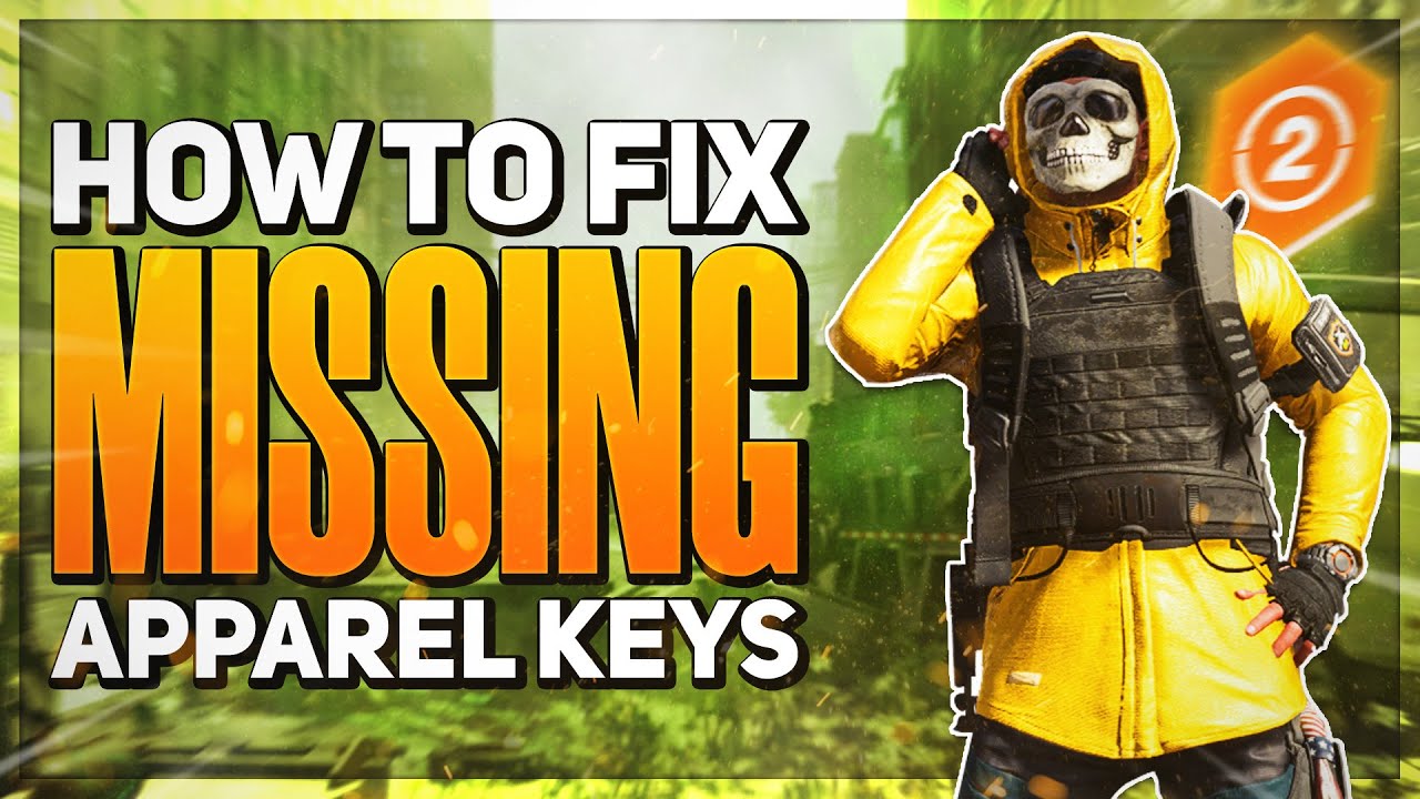 *DO THIS NOW* How to fix MISSING APPAREL KEYS for SHD Paragon Apparel ...