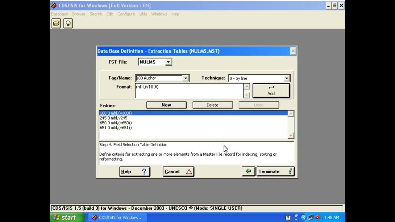Creating Database and Data Entry at CDS/ISIS - YouTube