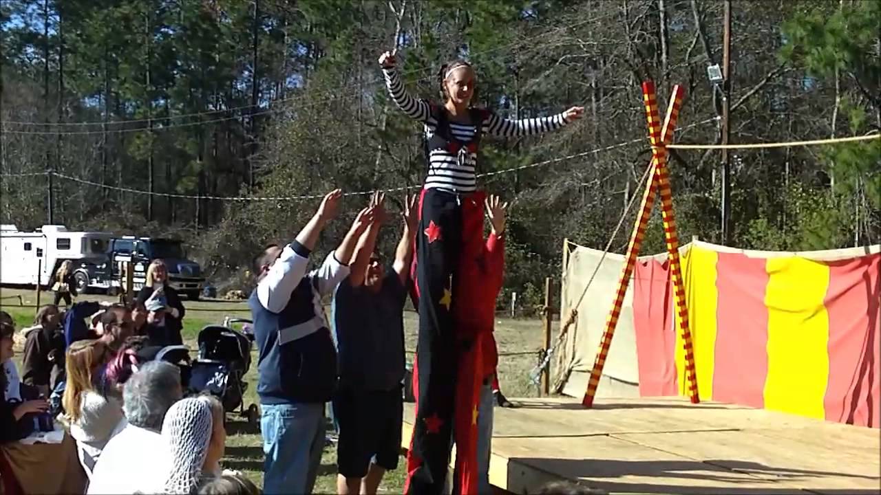 Circus Tricks at Medieval Fair: Stilts, Fire, Acrobats, and More! - YouTube