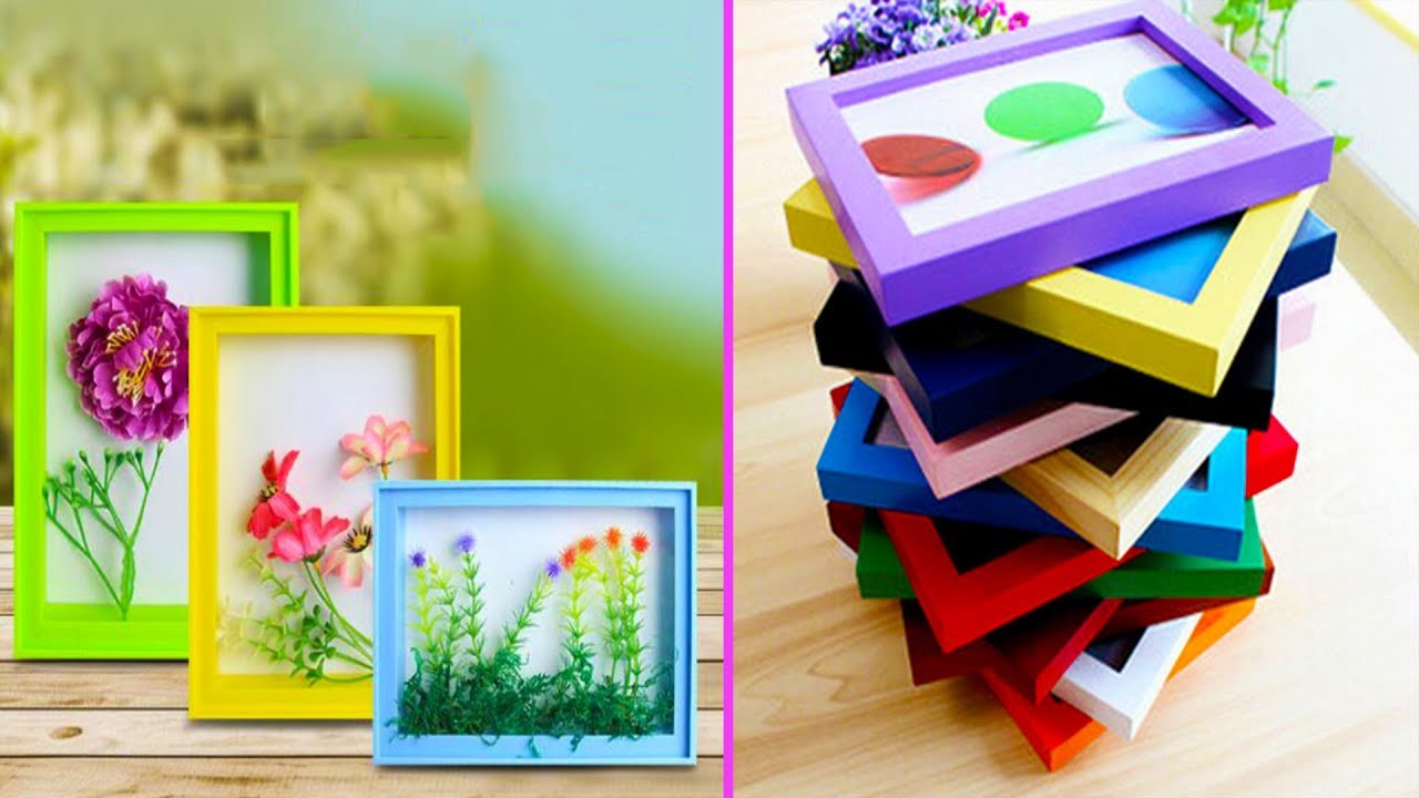 TOP 10 Mejores Marcos de Fotos con Reciclaje || Manualidades Recicladas ...