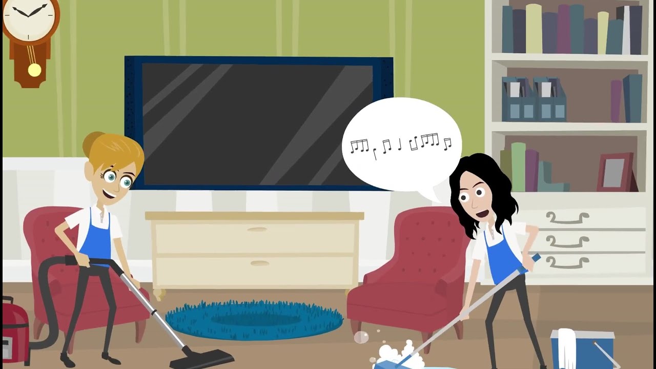 cleaning services explainer 2D animated promo video - YouTube