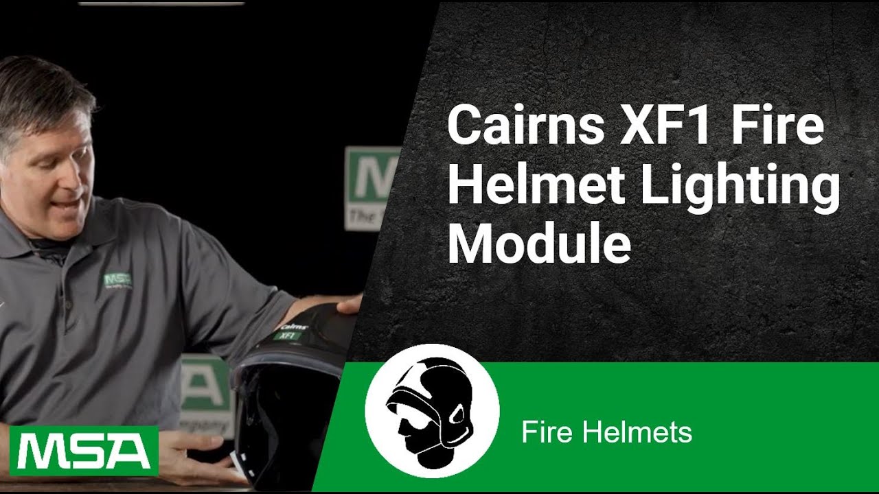 Cairns XF1 Fire Helmet Lighting Module - YouTube