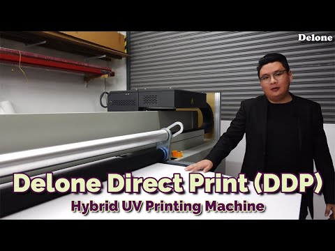 Explain - Delone UV Hybrid Printing Machine - Delone UDH3200 - YouTube