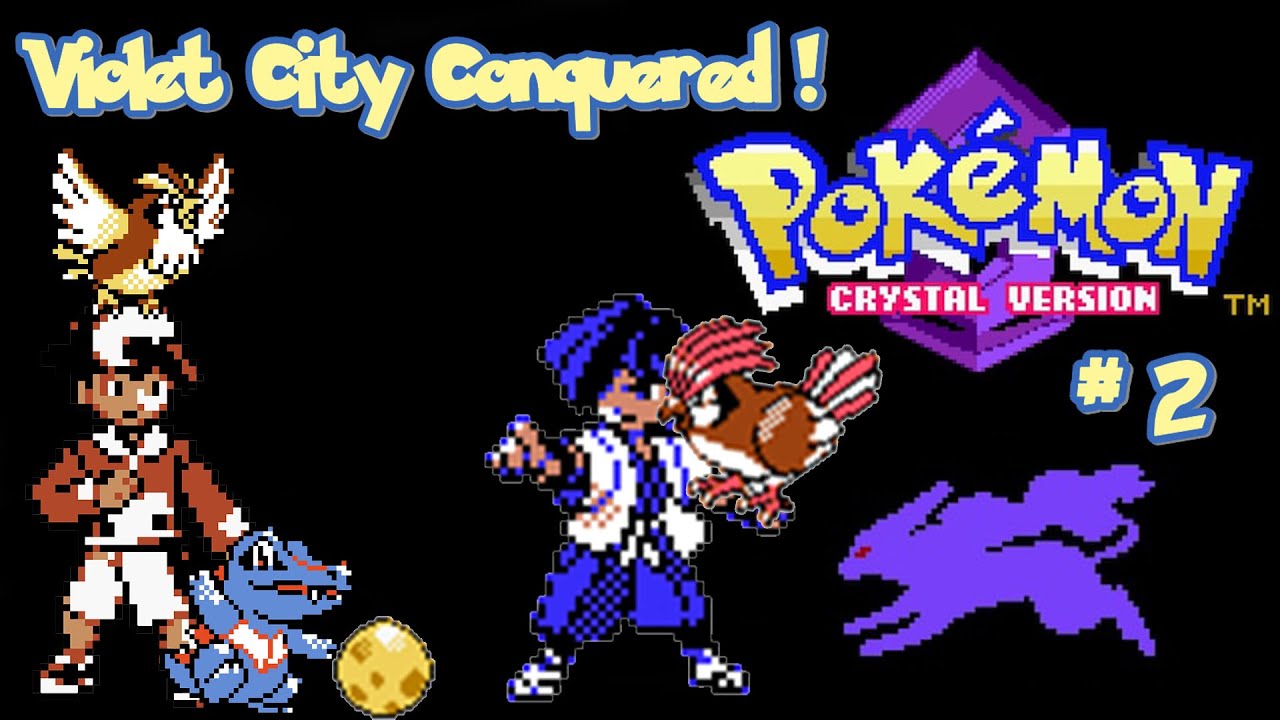 Pokémon Crystal - Part 2: Sprout Tower & Violet City Gym - YouTube