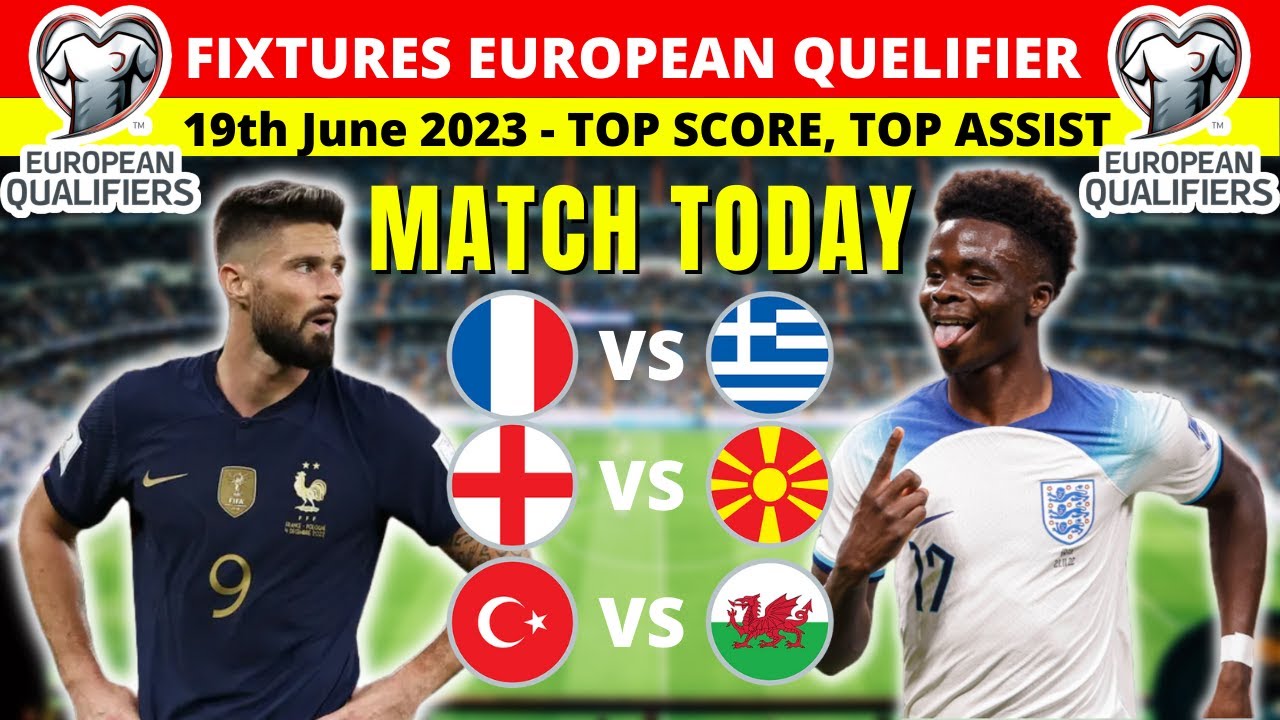 EURO Qualifiers 2024 Fixtures Today - 19th June - France vs Greece ...