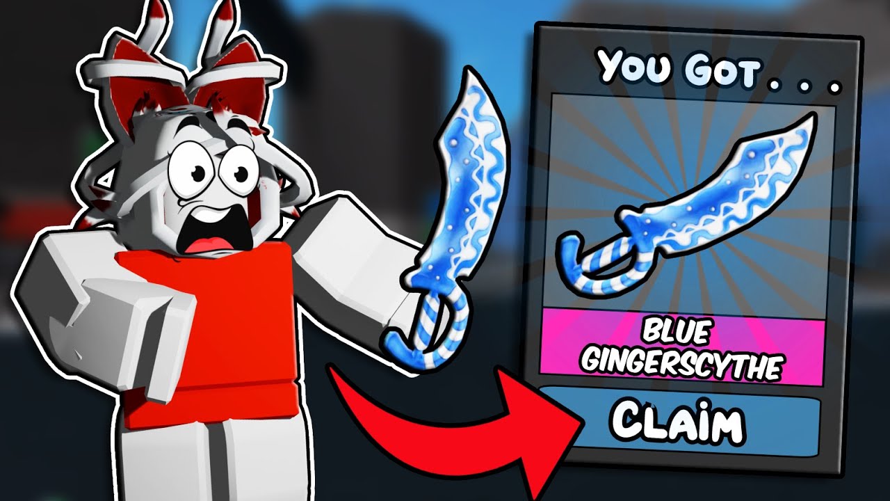 Playing With BLUE GINGERSCYTHE in MM2... (Murder Mystery 2) - YouTube