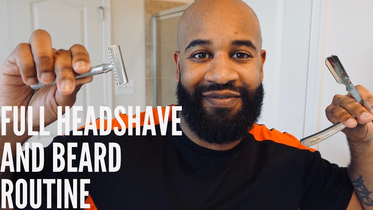 Using Safety Razors for Head and Beard Shave - YouTube