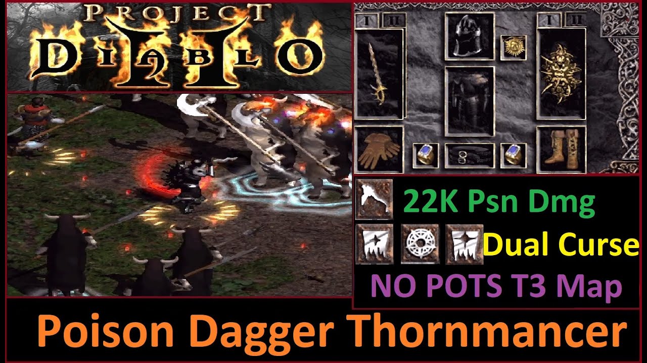 PD2 - S3 - Poison Dagger Thornmancer - GOD MODE - Guide/Showcase - YouTube