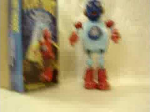 Schylling Planet Robot Tin Wind-up Space Toy Retro Blue - YouTube