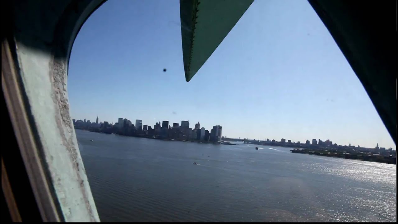 Inside Statue of Liberty's crown - YouTube