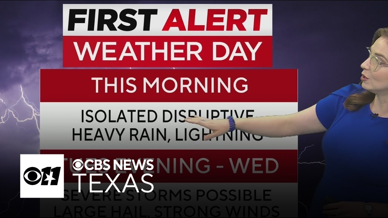 Heavy rain could impact the Monday morning commute in North Texas - YouTube