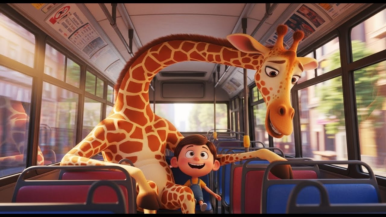 The Giraffe Who Rode a Bus | Best Nursery Rhymes and Kids Songs - YouTube