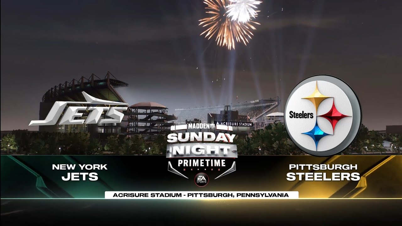 MADDEN DOUBLE OT SNF Madden NFL 25 - New York Jets vs Pittsburgh ...