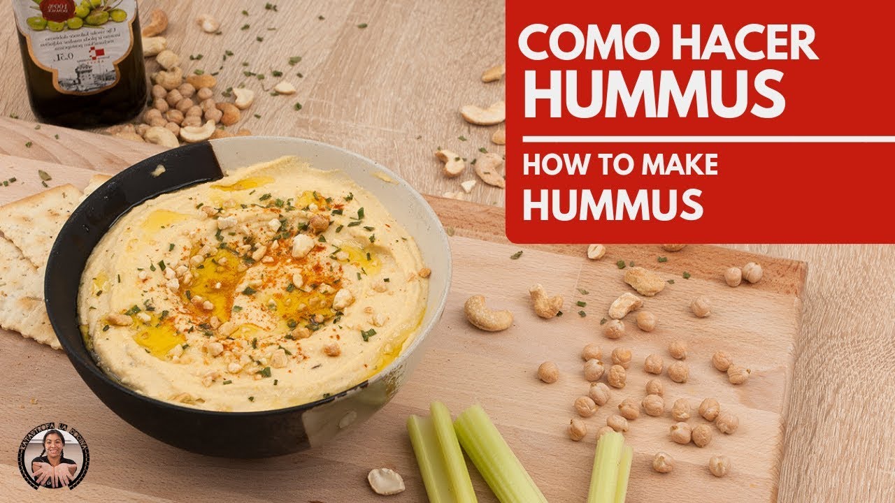 Como hacer Humus de Garbanzo - YouTube