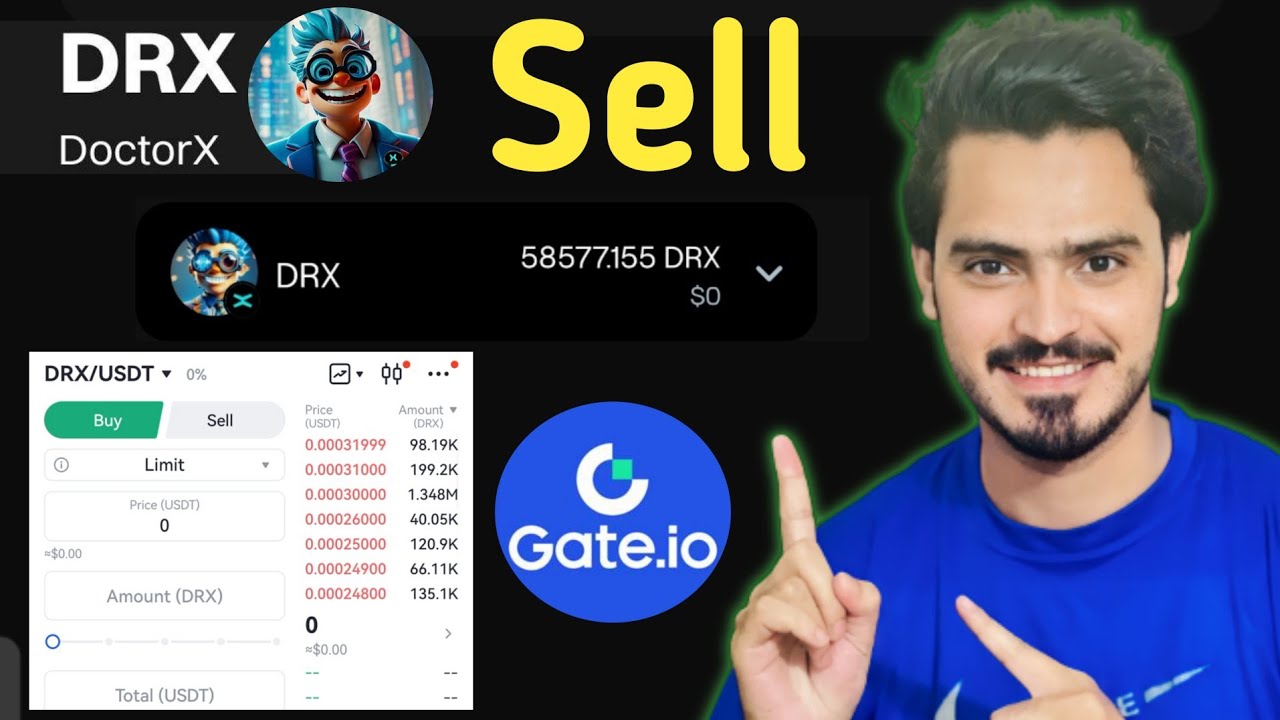 how to sell doctor x (drx) tokens in gateio | doctor x claim and sell tutorial #drx #doctorx ...