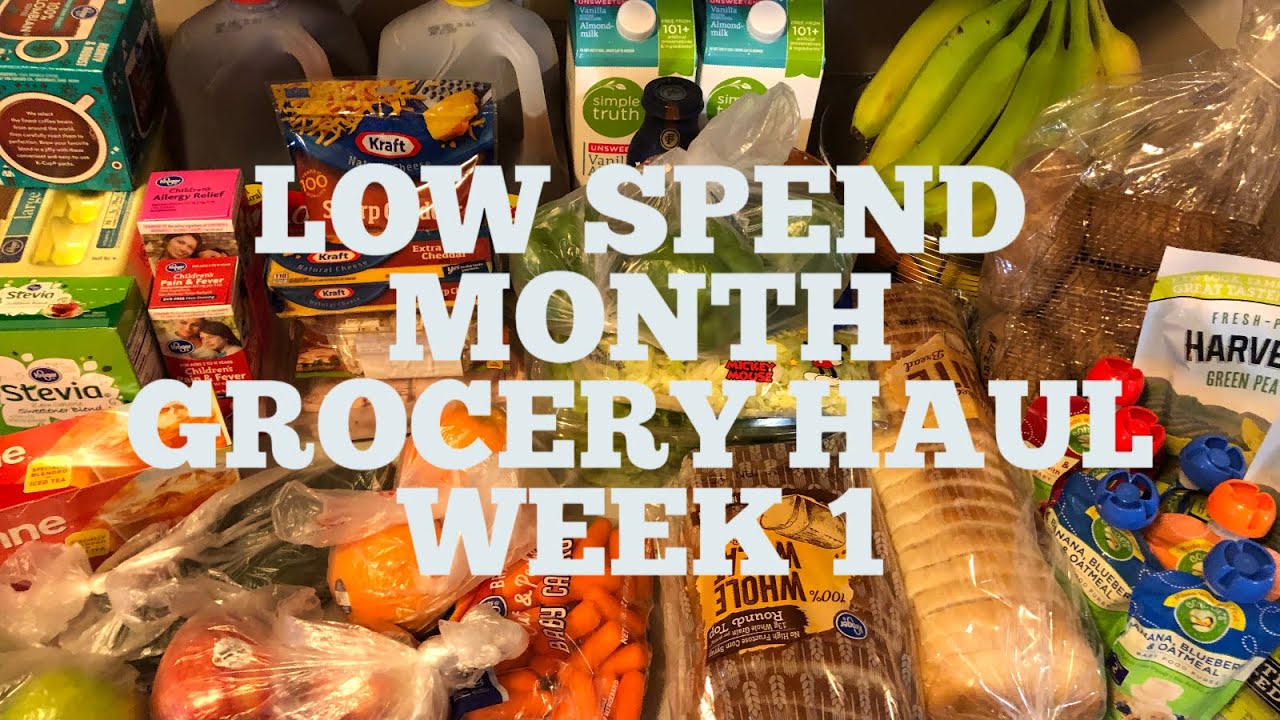 LOW SPEND MONTH GROCERY HAUL | WEEK 1 | JANUARY 2019 - YouTube