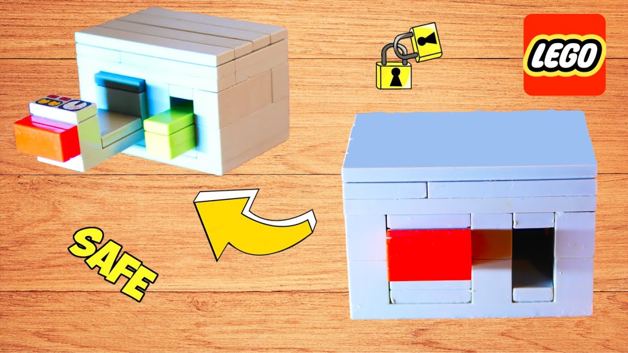 LEGO safe with KEY (No Technik) - full tutorial - YouTube