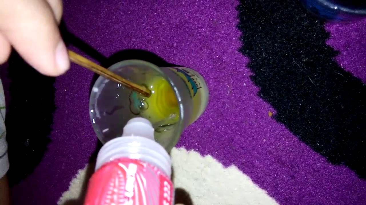 Cara pembuatan slime dari lem bobo - YouTube