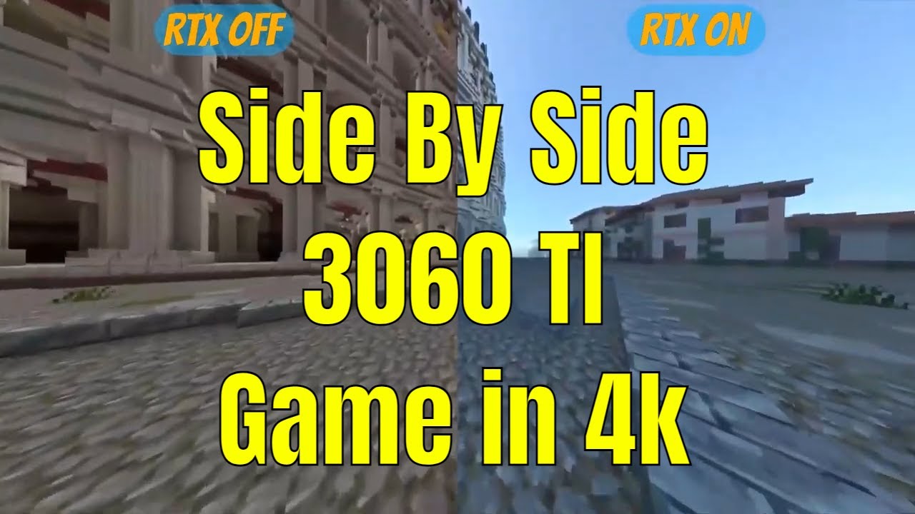 Side By Side RTX Colosseum Minecraft 3060 TI 4K In Game - YouTube