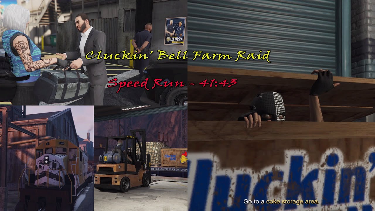 GTA 5 Cluckin' Bell Farm Raid Speed Run setups and finale - under ...