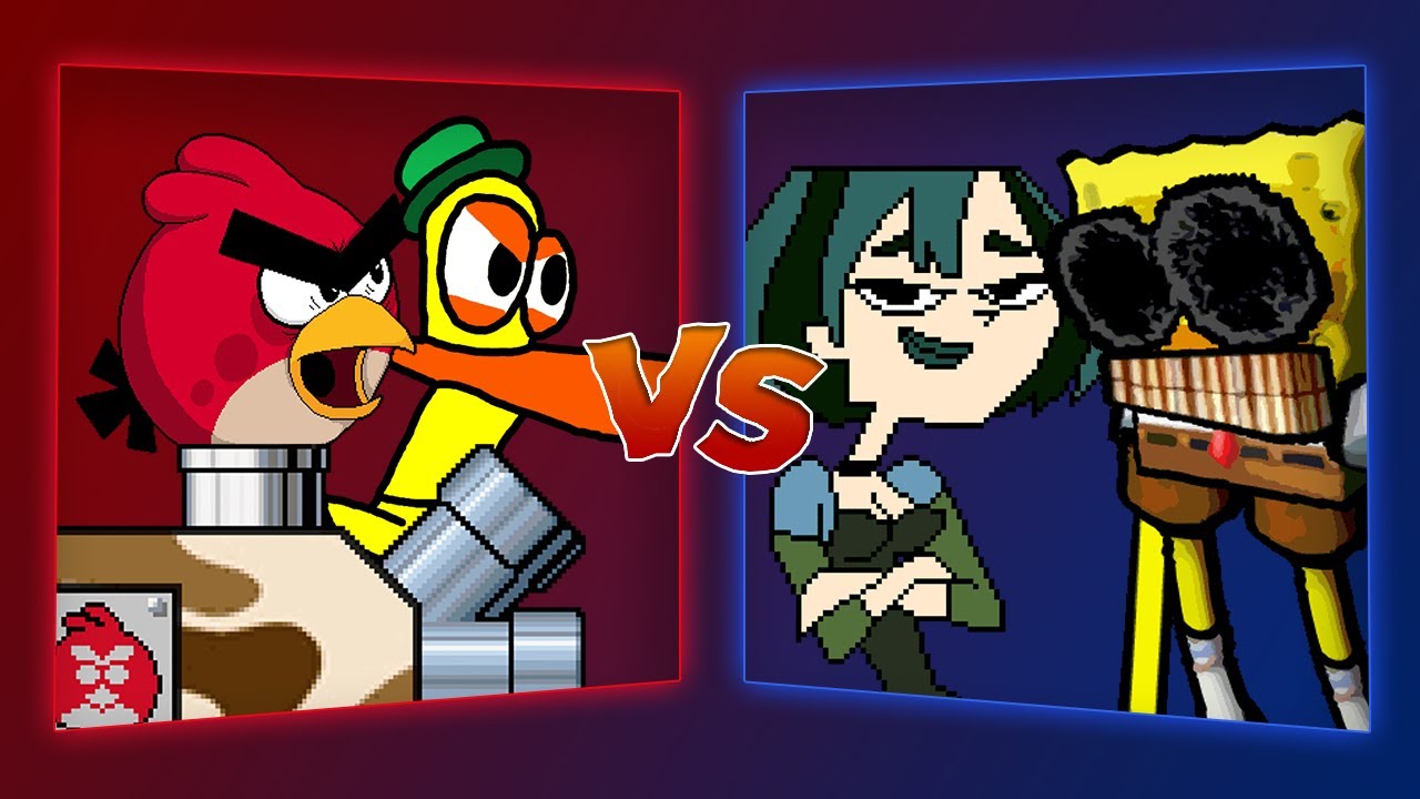MUGEN Battle - Angry Birds Tank/Pato vs Gwen/Spong - YouTube