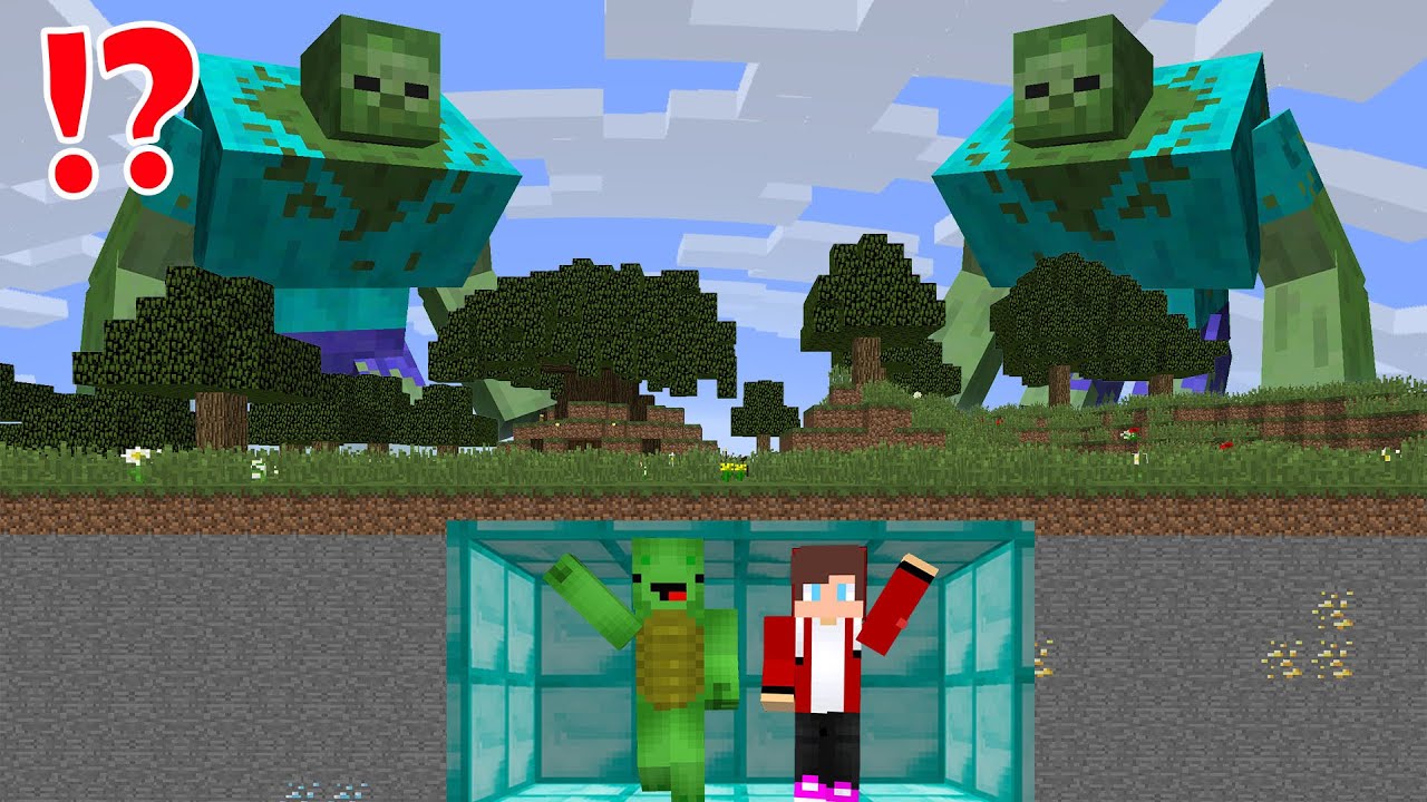 Zombieexe Vs Mikey And Jj Diamond Bunker Youtube