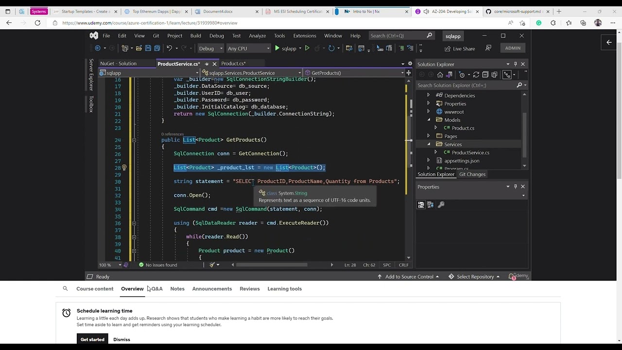 How To Connects Asp Net Core Web App With Sql Database Youtube 3581