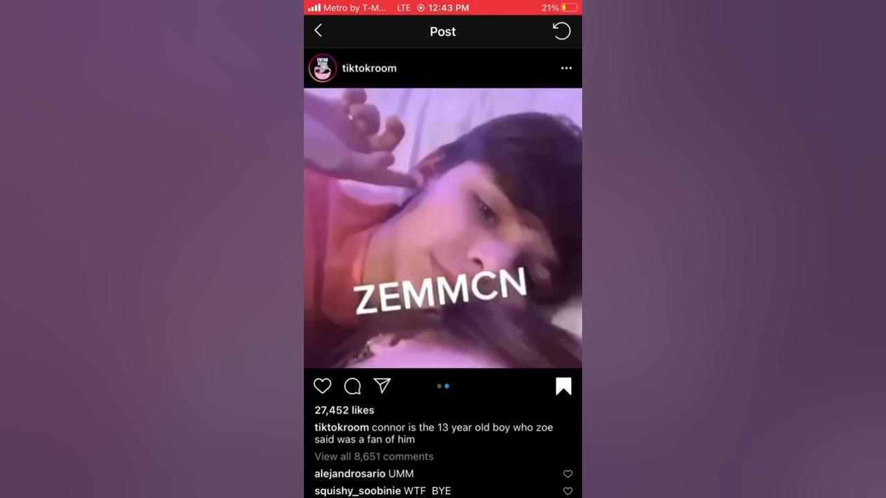 Zoe Laverne Kissing A Minor Connor Youtube