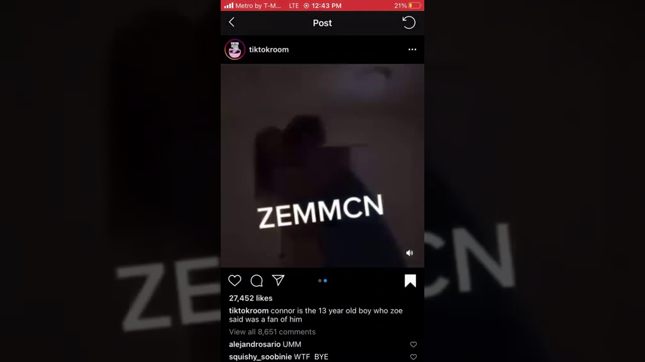 Zoe Laverne Kissing A Minor Connor Youtube
